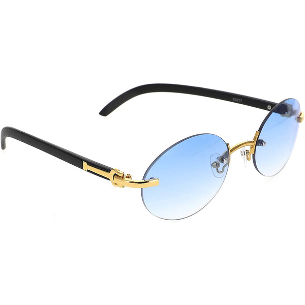 Vintage Style Rimless Sunglasses - Flawless Eyewear – Flawless Eyewear