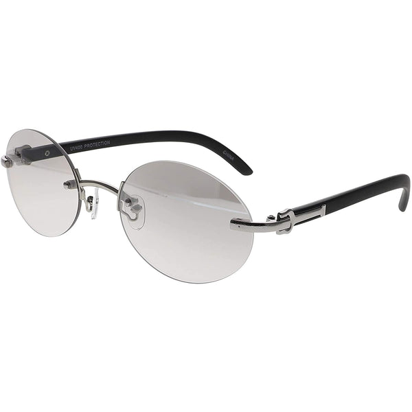 Vintage Style Rimless Sunglasses - Flawless Eyewear – Flawless Eyewear