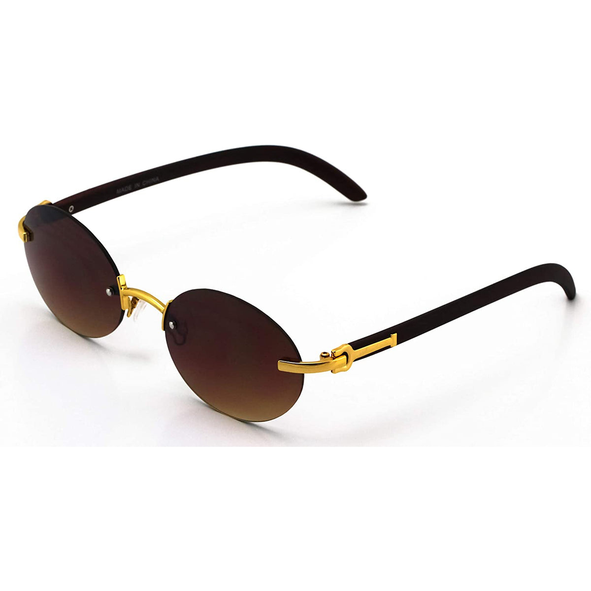 Vintage Style Rimless Sunglasses - Flawless Eyewear – Flawless Eyewear