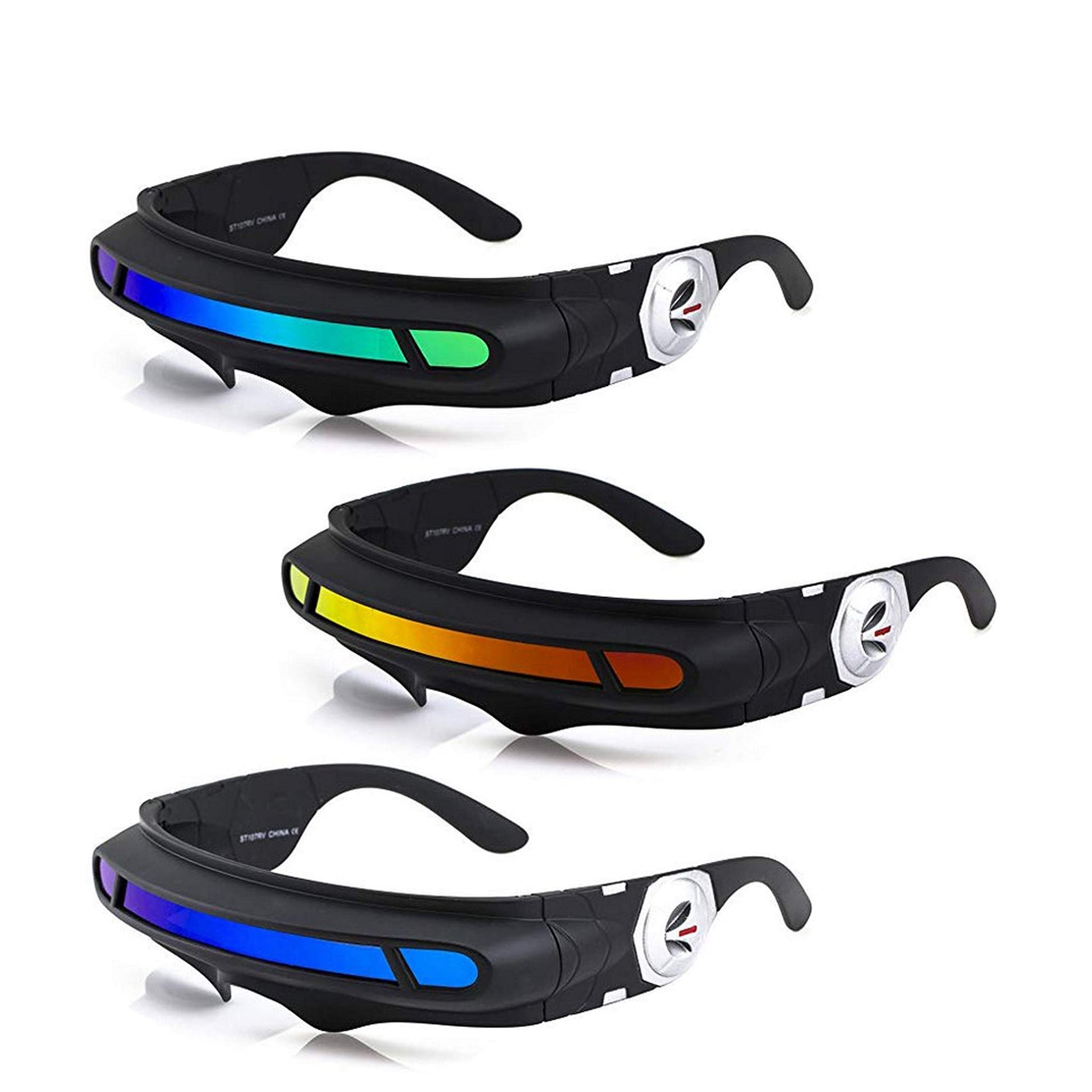 Futuristic Costume Party Cyclops Sunglasses - Flawless Eyewear ...